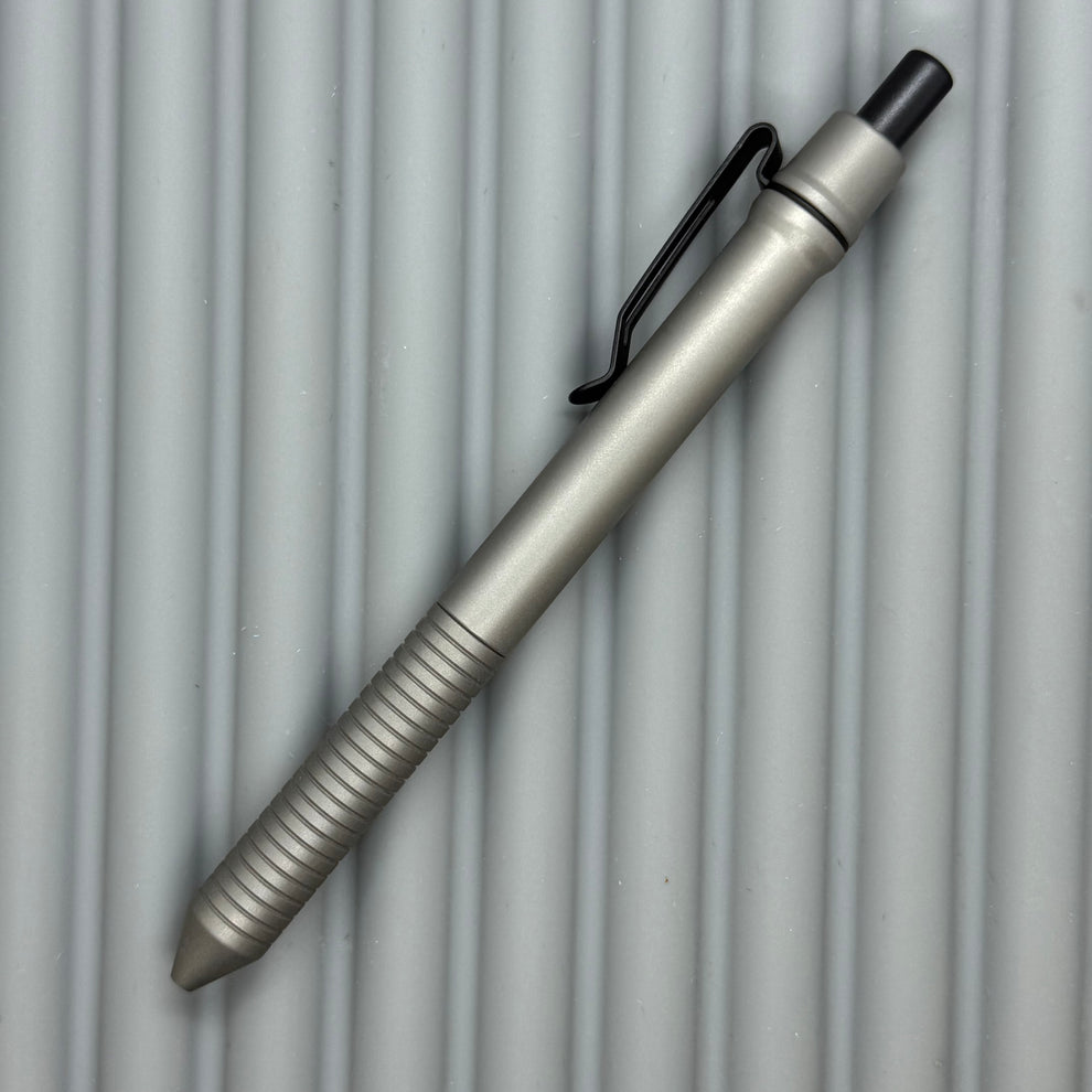 > Spoke Click Model C: Matte Titanium / Grooved Grip (black accents ...